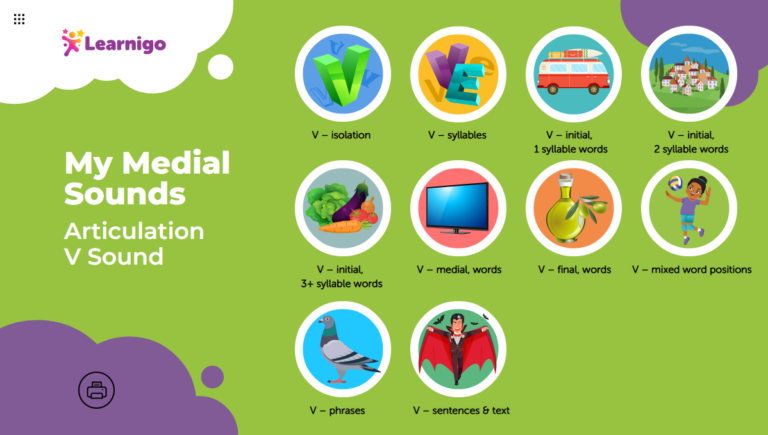 Learnigo Home: My Medial Sounds | For Parents and Caregivers